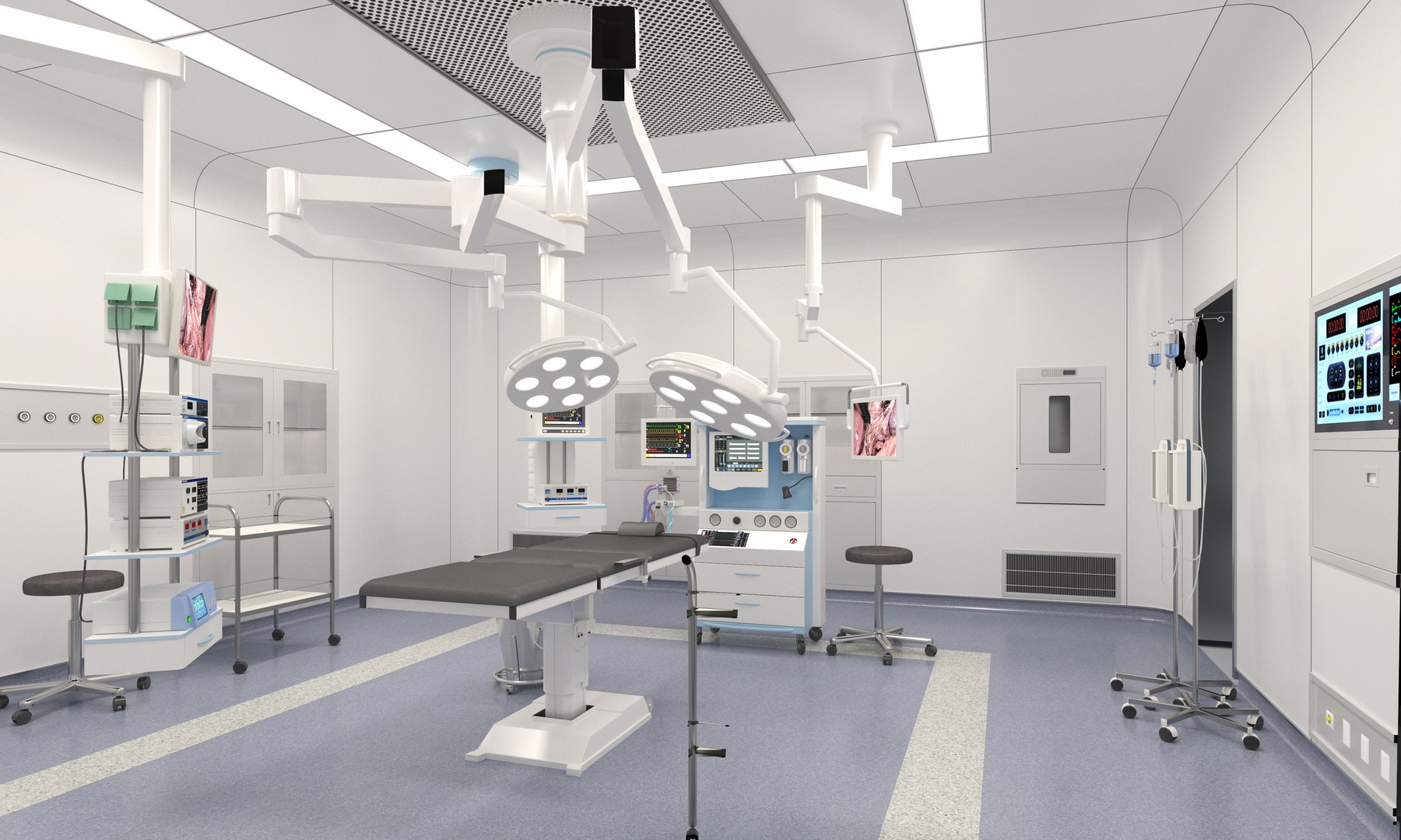 3D Medical Operating Room model - TurboSquid 2170018