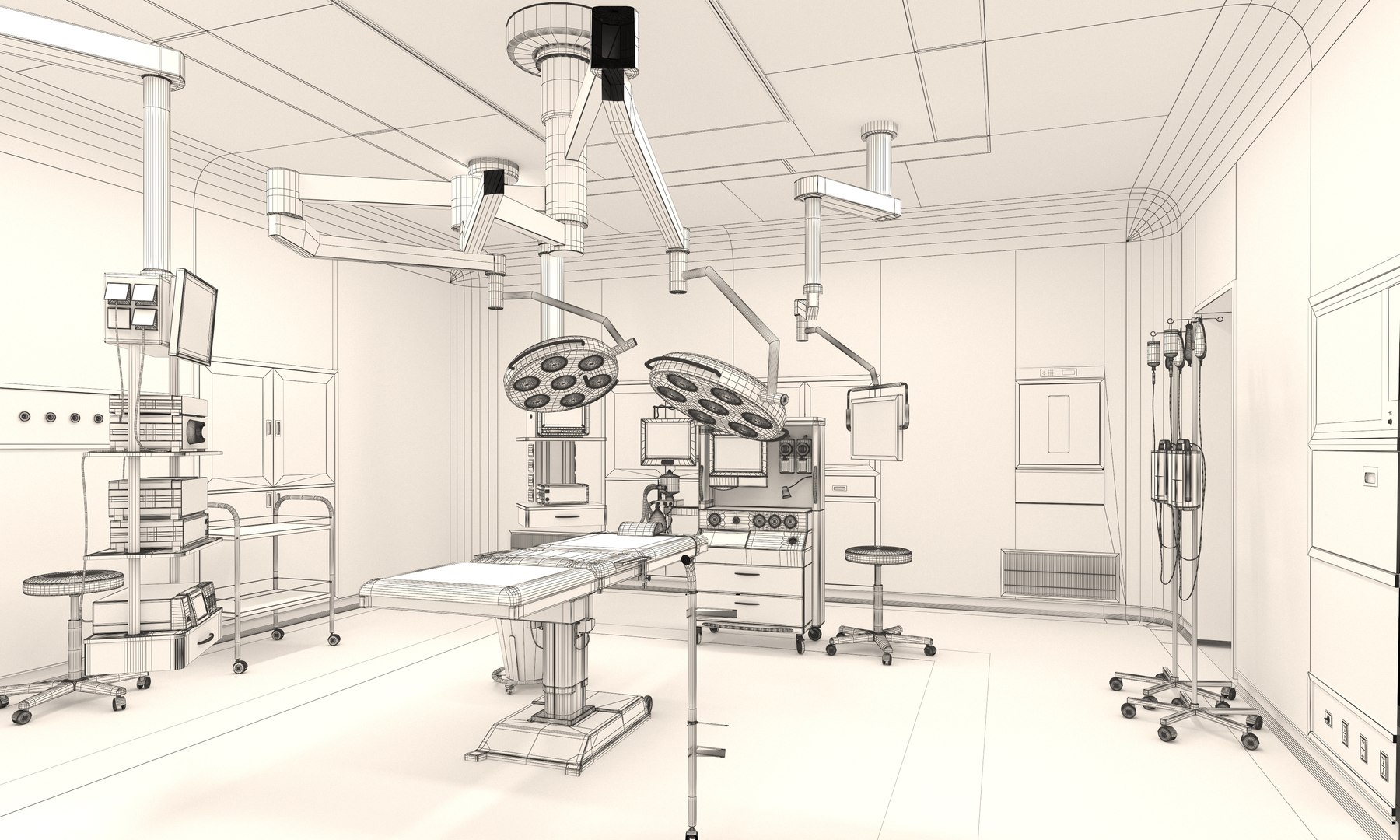 3D Medical Operating Room model - TurboSquid 2170018