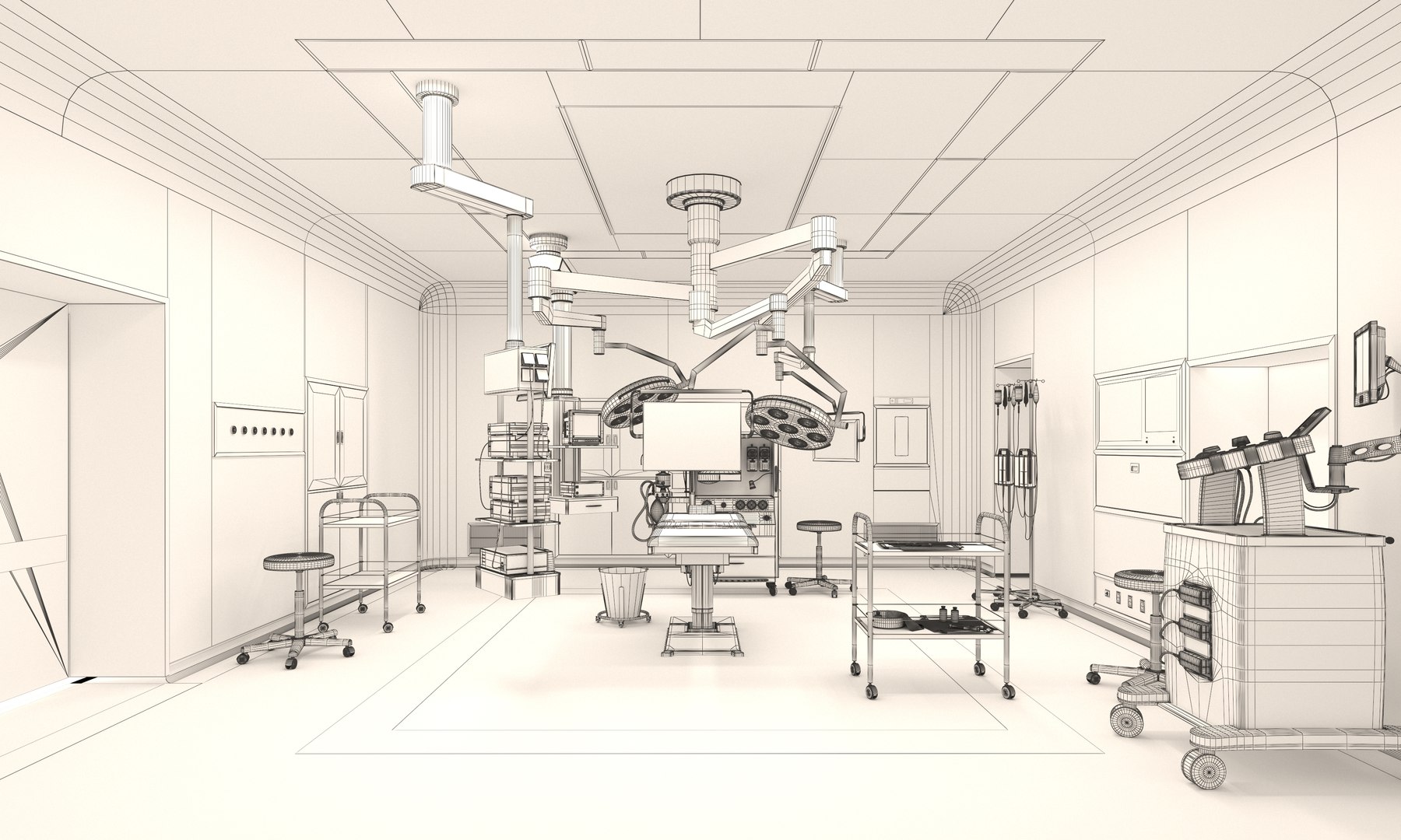 3D Medical Operating Room model - TurboSquid 2170018