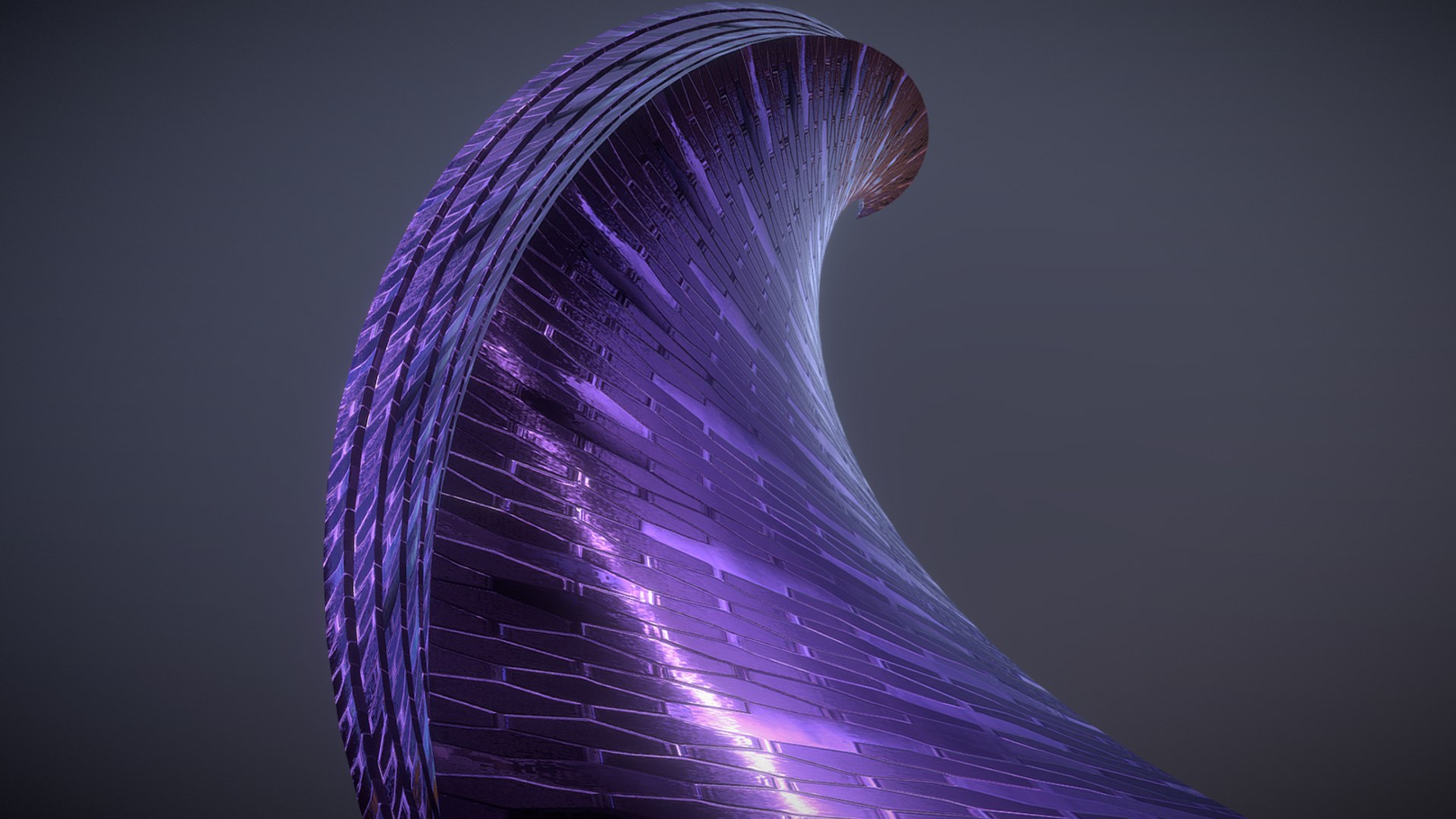 Twisted Layered Tower 3D Model - TurboSquid 1581800