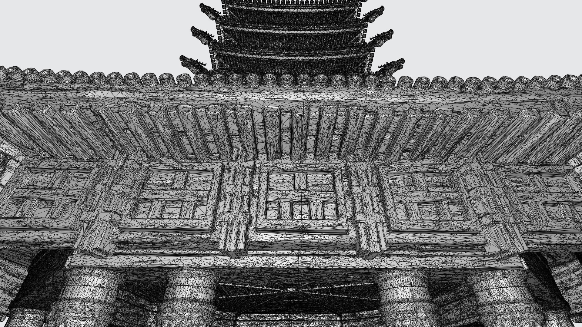 3D Chinese Round Tower - TurboSquid 1948101