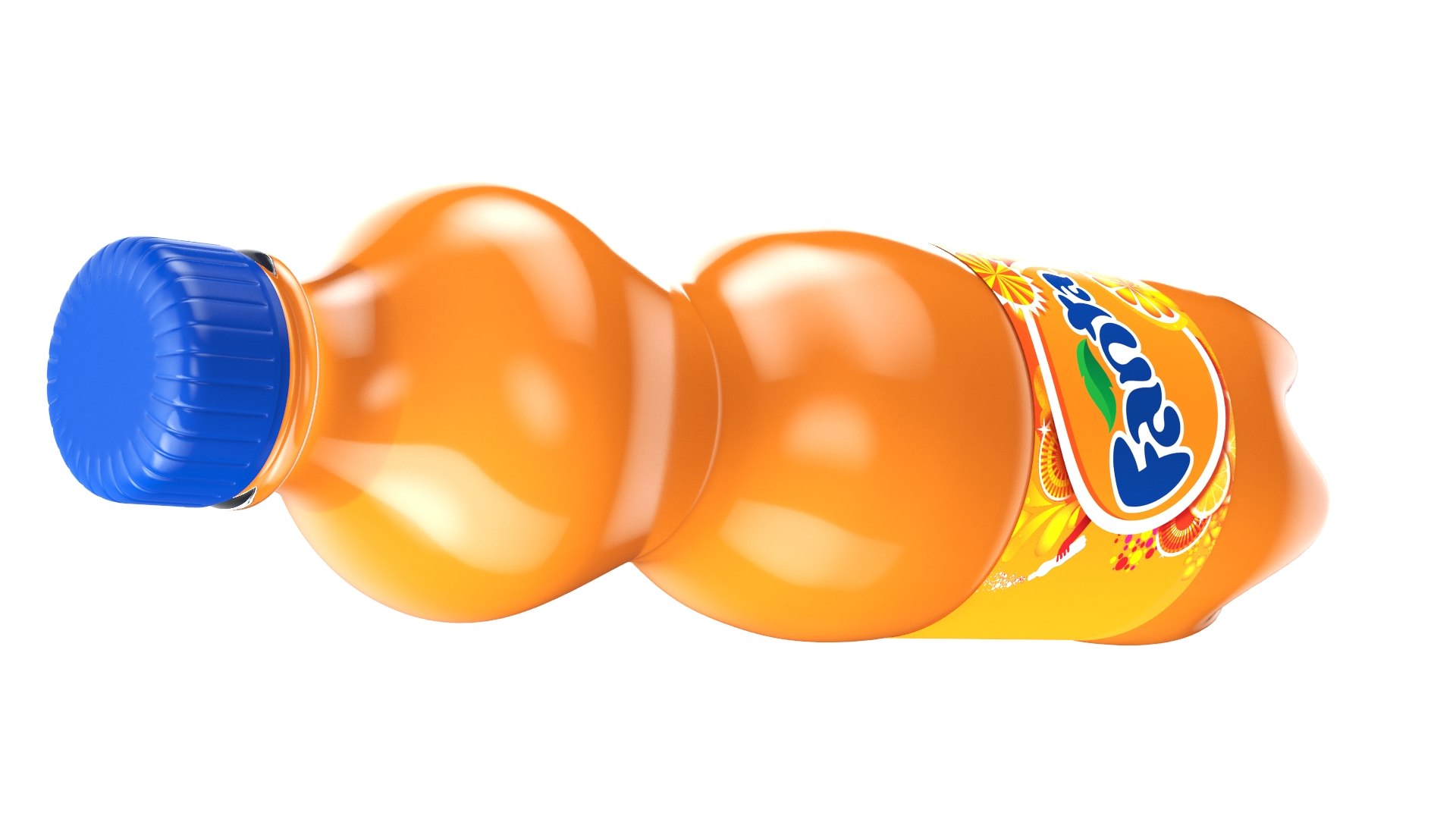 Fanta Bottle Dry model - TurboSquid 1755361