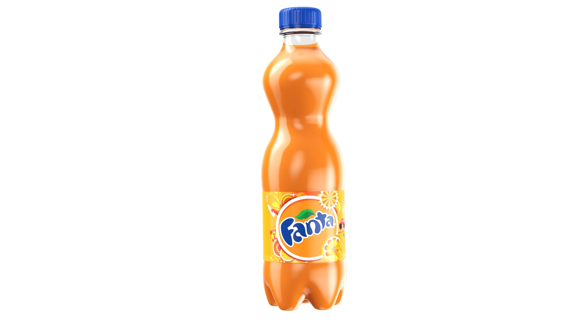 Fanta Bottle Dry model - TurboSquid 1755361