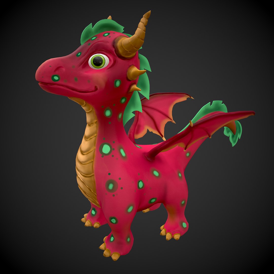 3D Stylized Dragon - TurboSquid 1935130