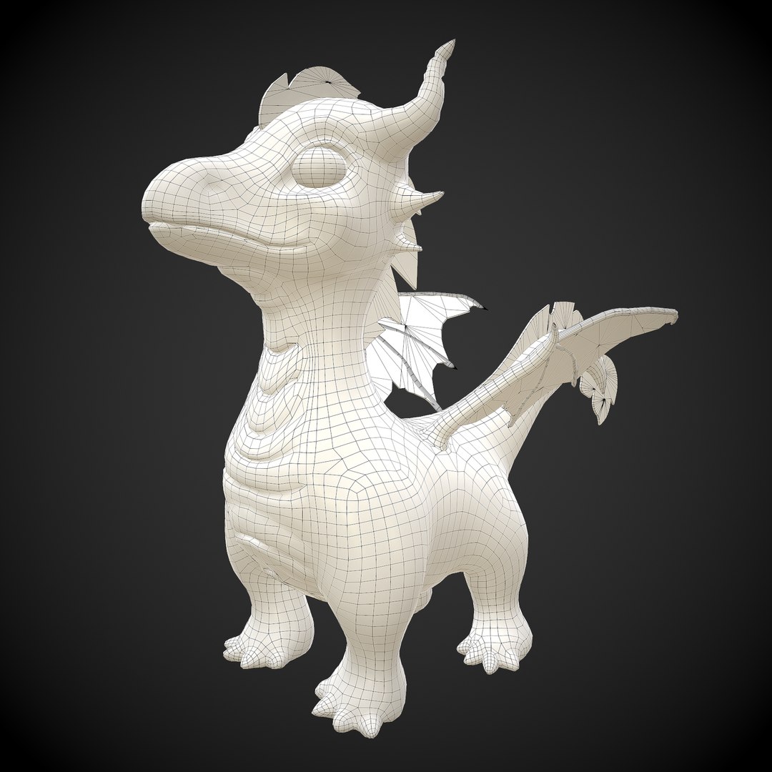 3D Stylized Dragon - TurboSquid 1935130