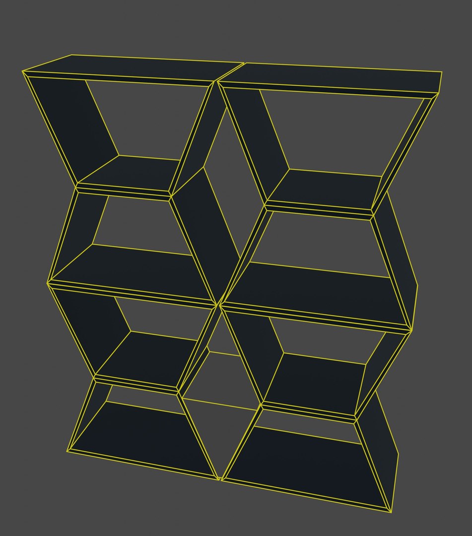 Bookshelves With Glow Piece 3D Model - TurboSquid 1952074