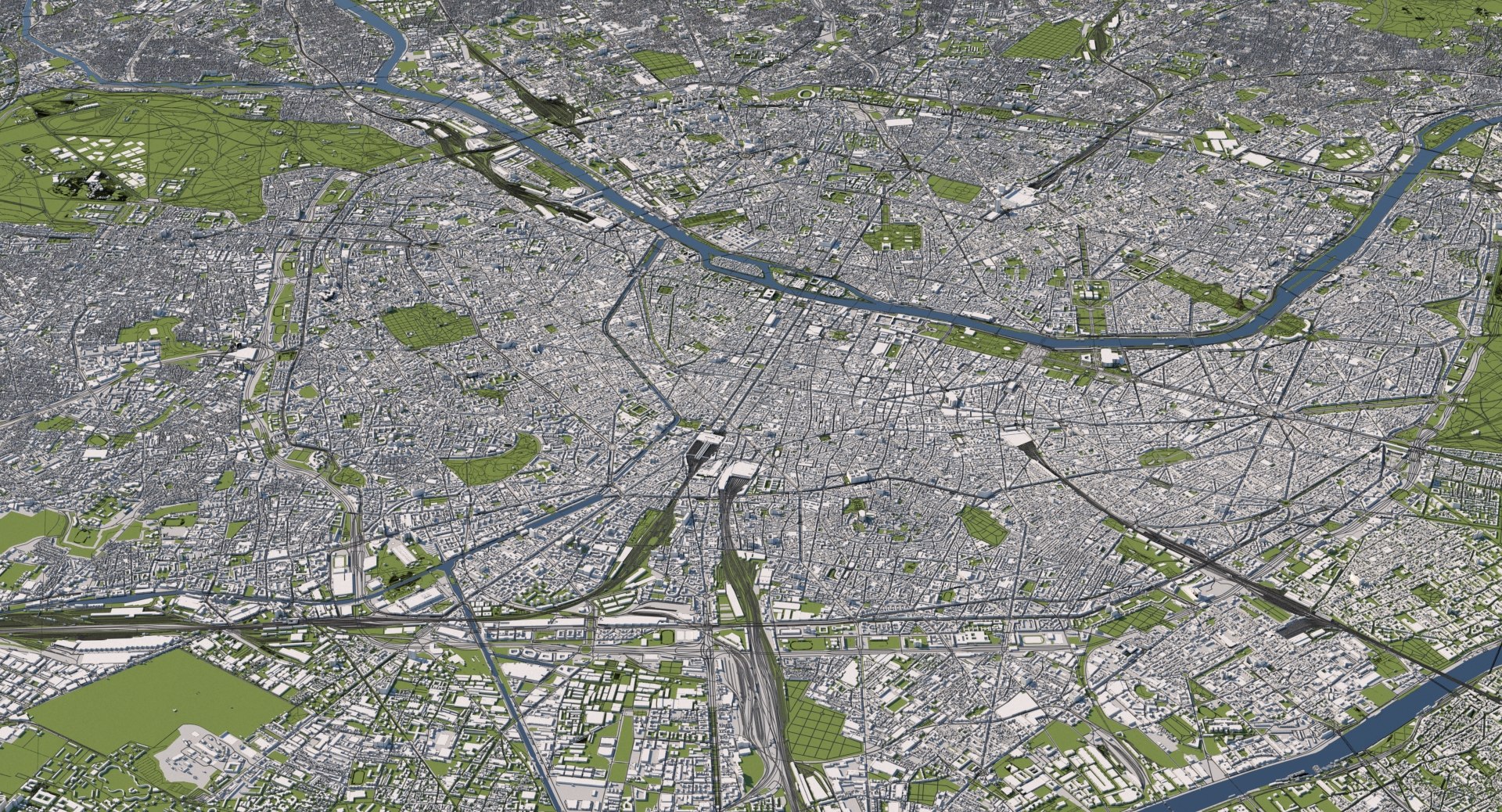 Paris City Model - TurboSquid 1392571