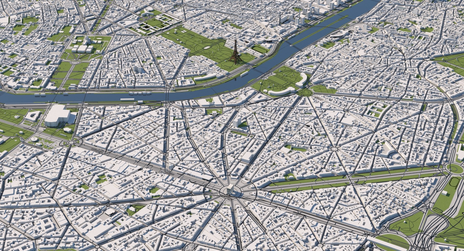 Paris City Model - TurboSquid 1392571