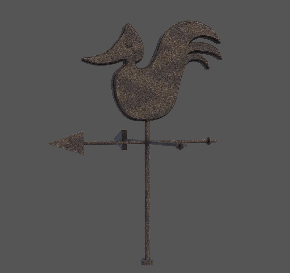 Rooster Wind Vane 3D Model - TurboSquid 1705359
