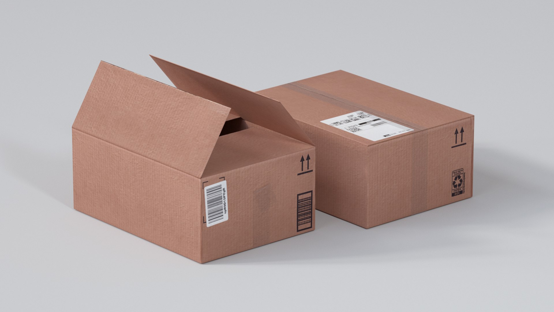 Cardboard Box - Photo Realistic 3D - TurboSquid 1772956