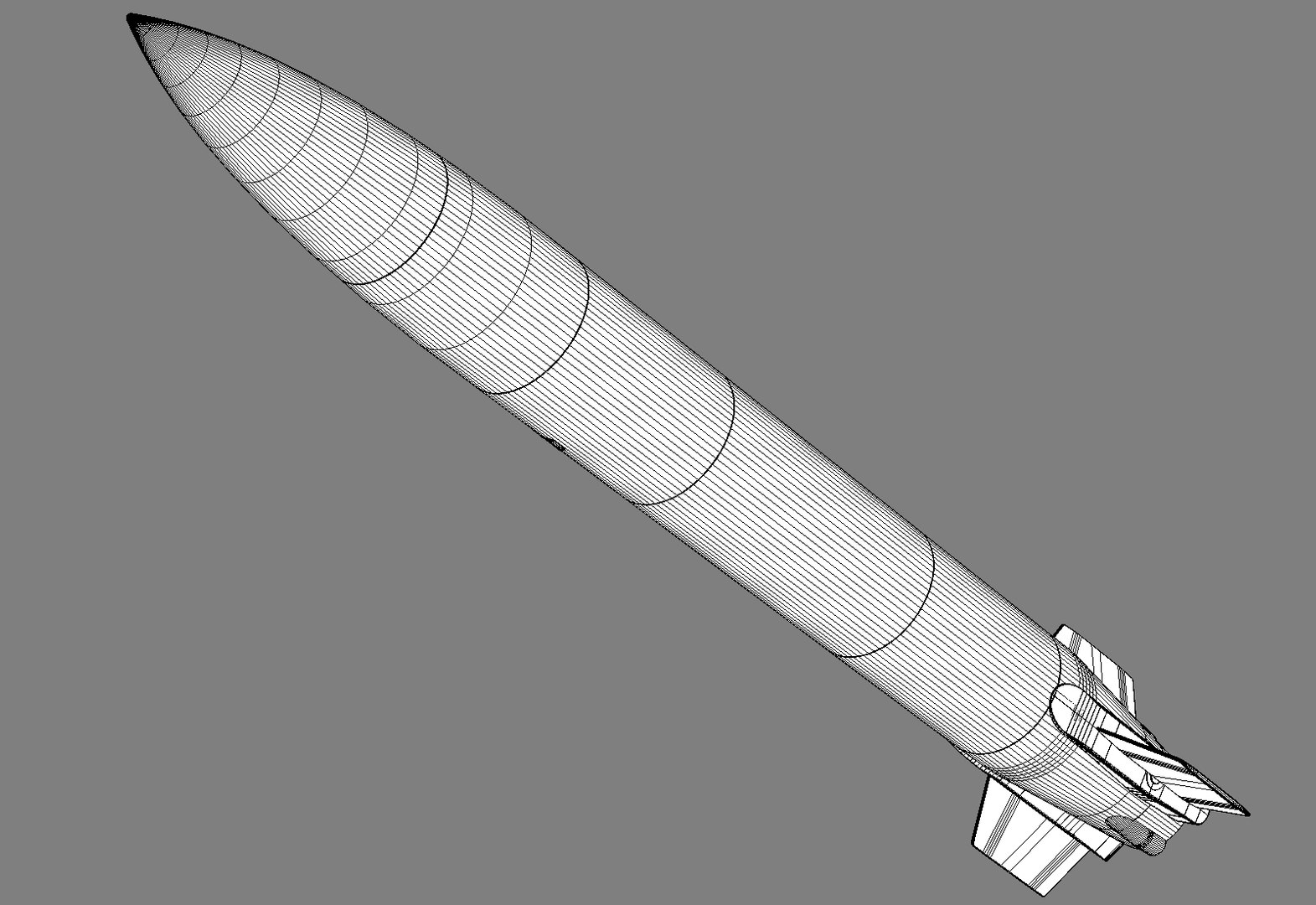 3d Kh-15 Missile Model