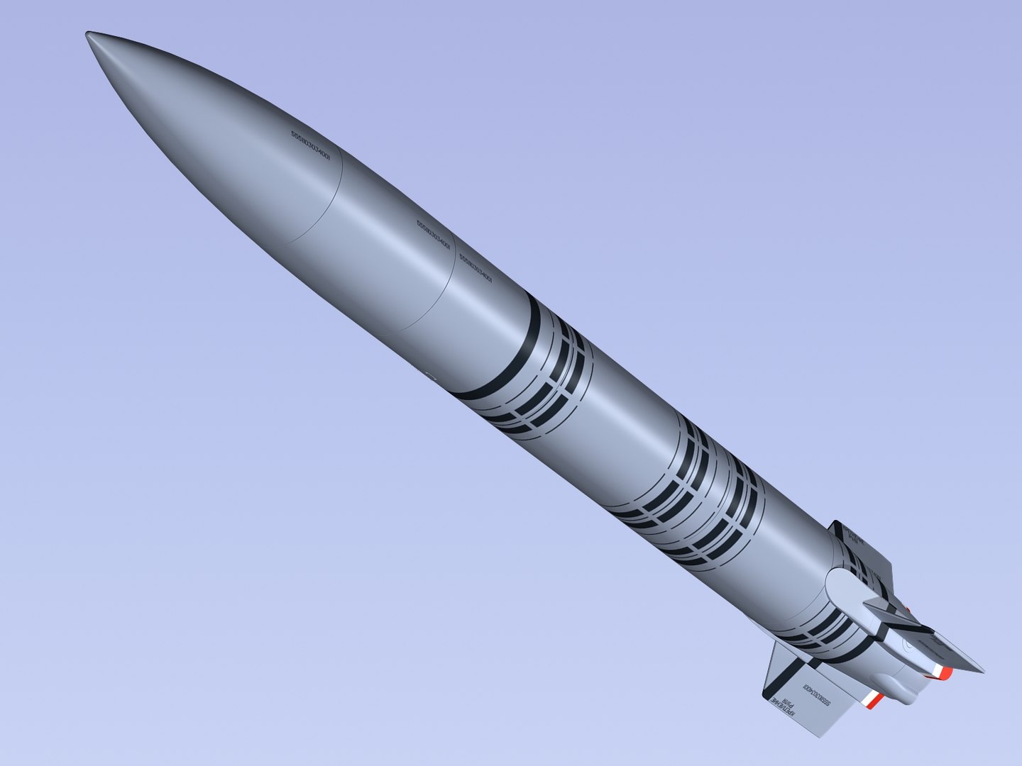 3d Kh-15 Missile Model