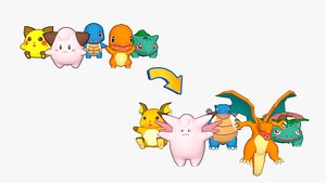 Rigged 3D Pokemon Models For Download | TurboSquid