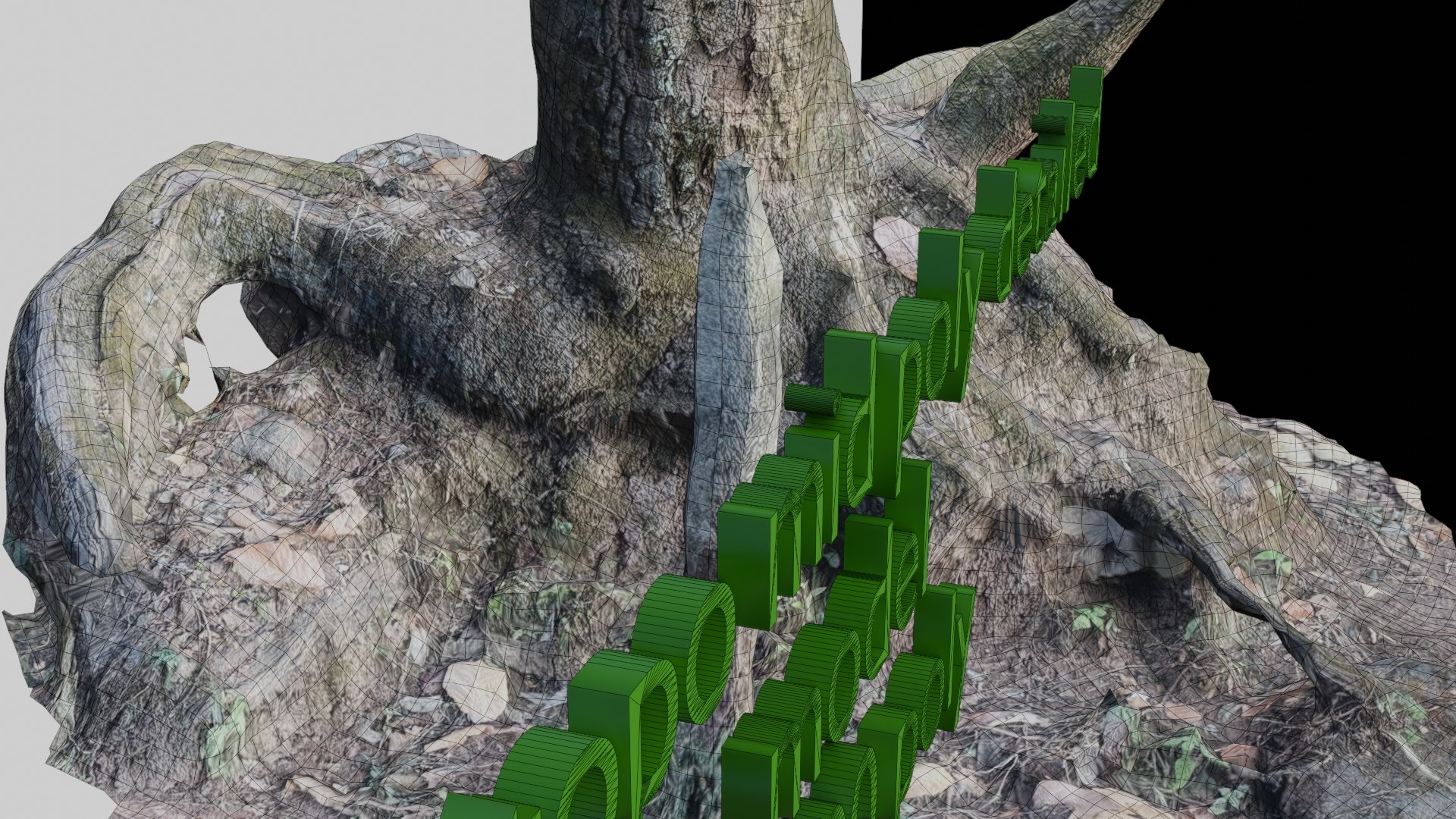 Tree Photo-scan Re-Typologies Low poly Mid poly and Raw photo-scan ...