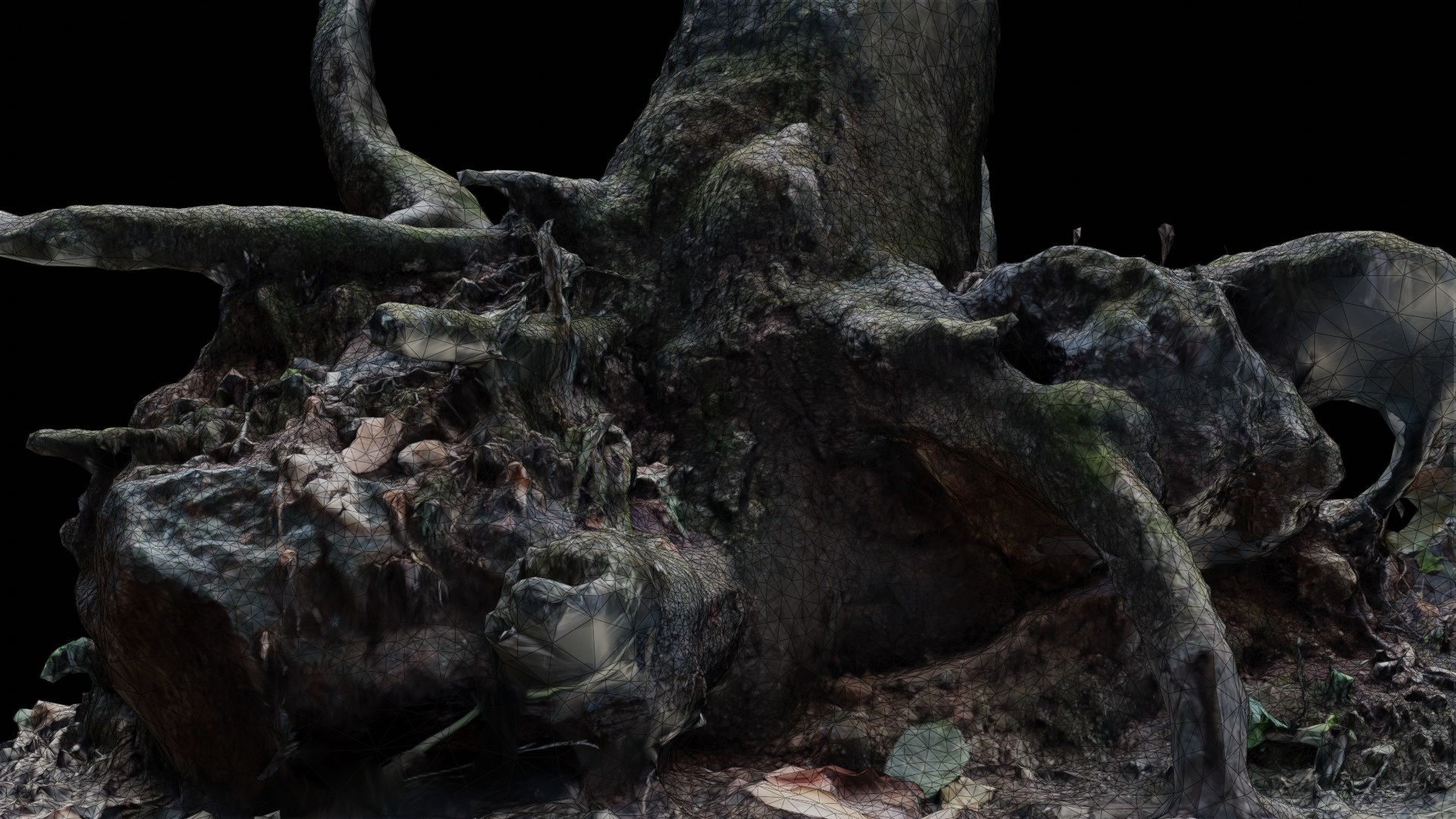 Tree Photo-scan Re-Typologies Low poly Mid poly and Raw photo-scan ...