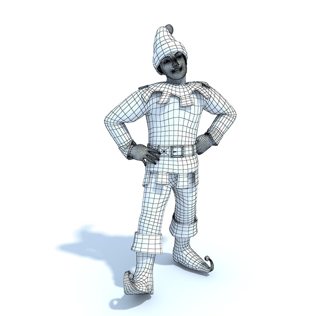 3d model elf modelled