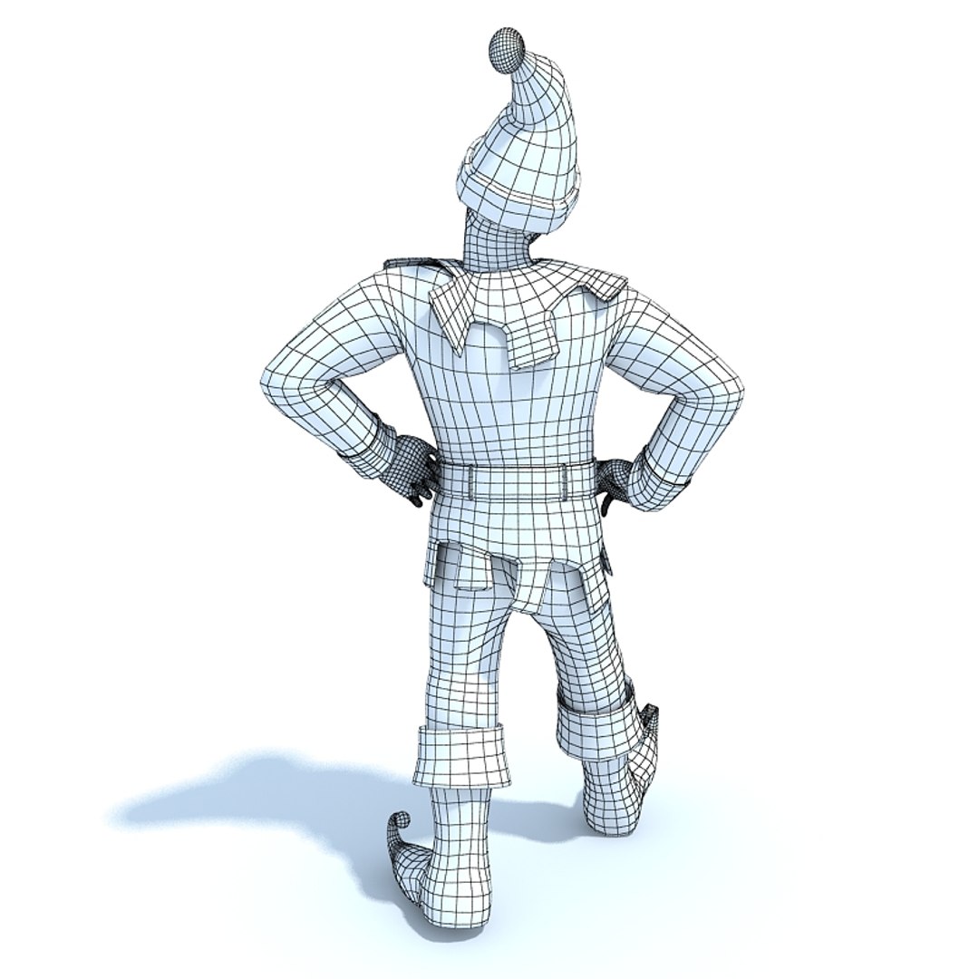 3d model elf modelled
