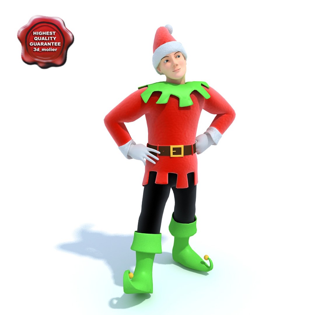 3d model elf modelled