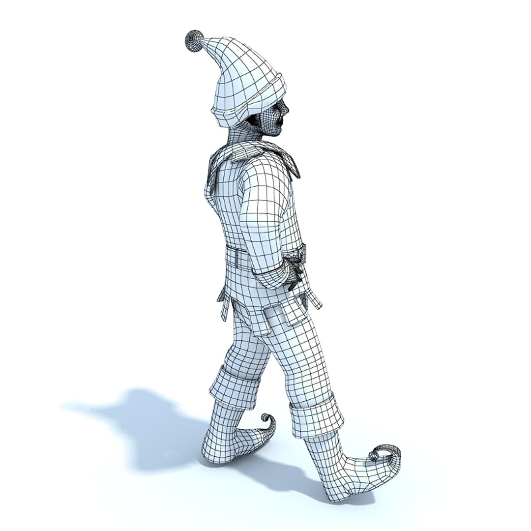 3d model elf modelled