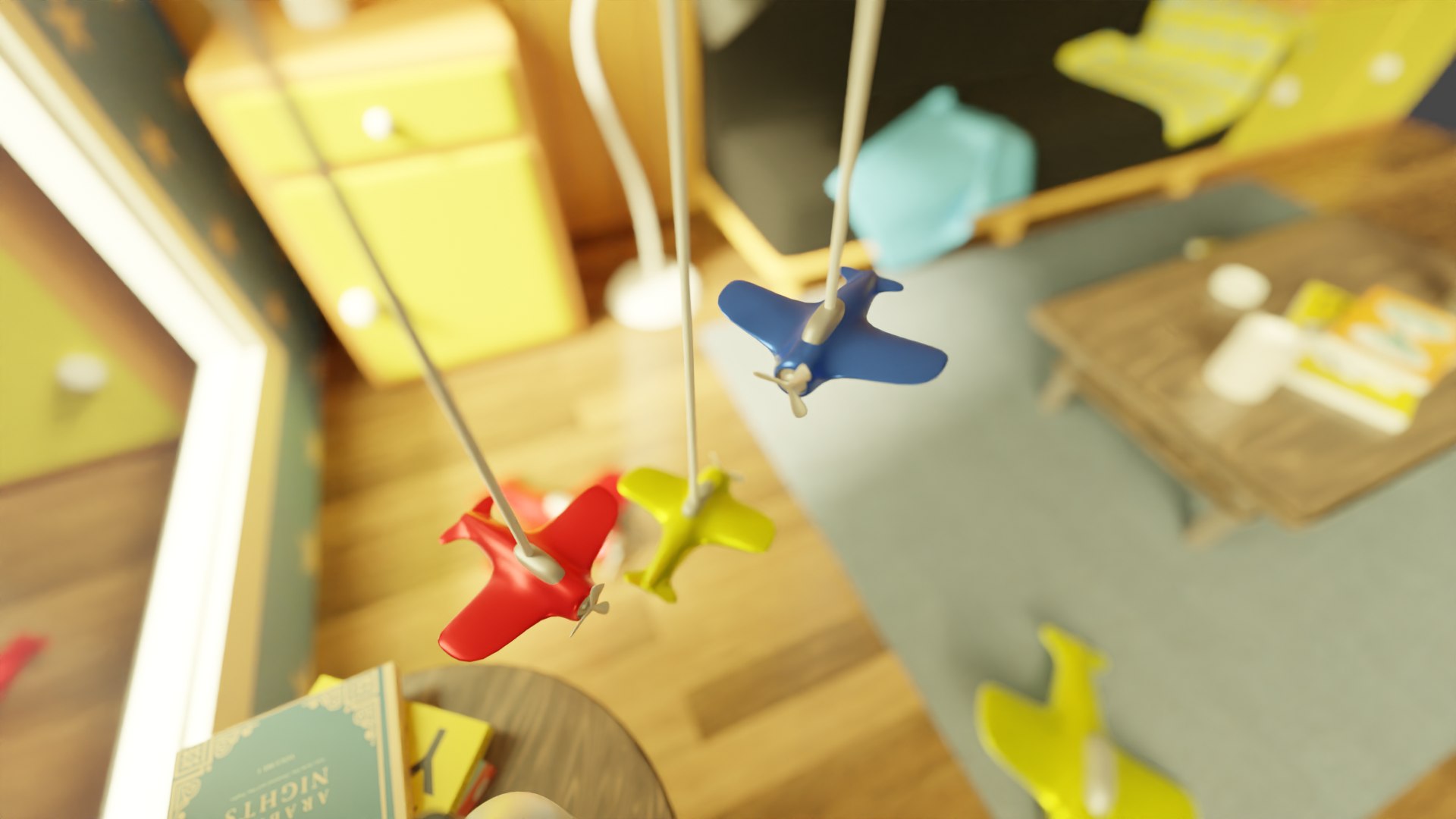 Living Room Disney Pixar Environment Style 3D Model - TurboSquid 1862454