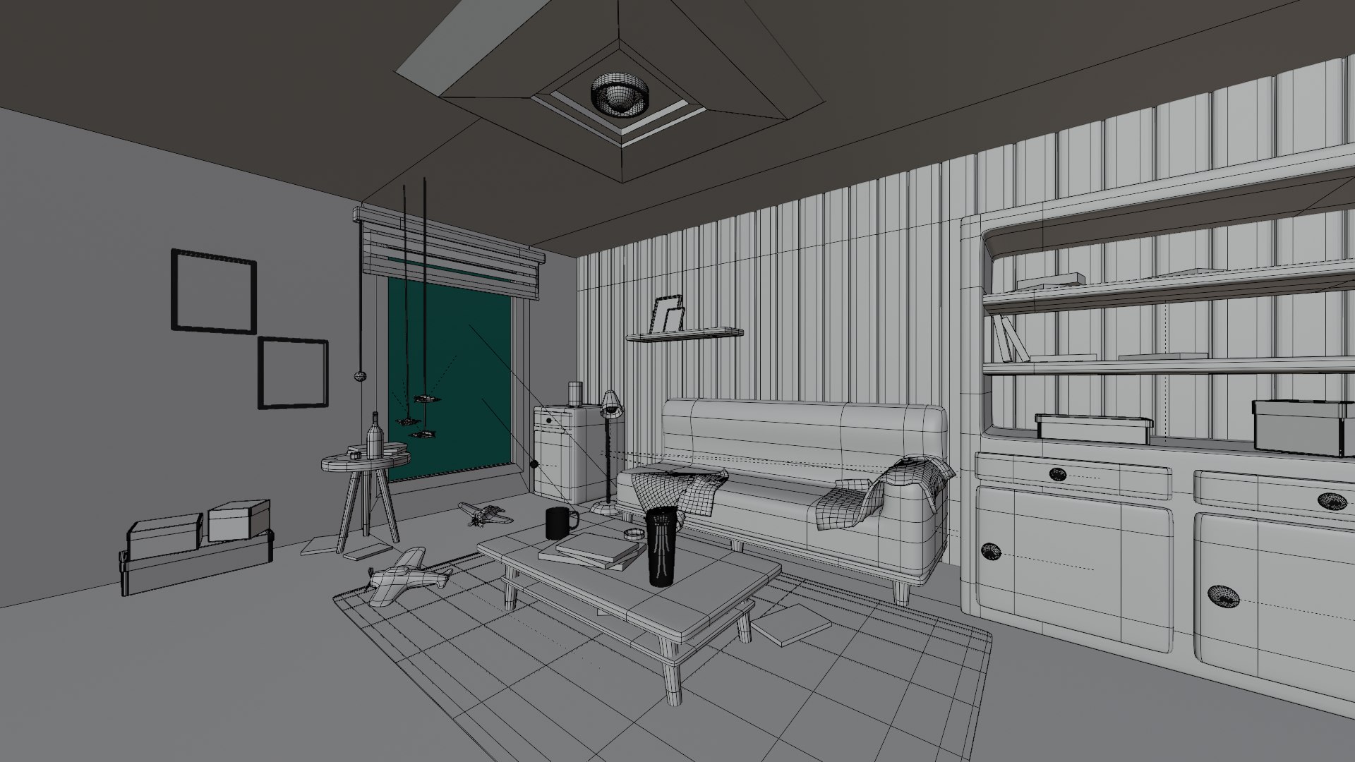 Living Room Disney Pixar Environment Style 3D Model - TurboSquid 1862454