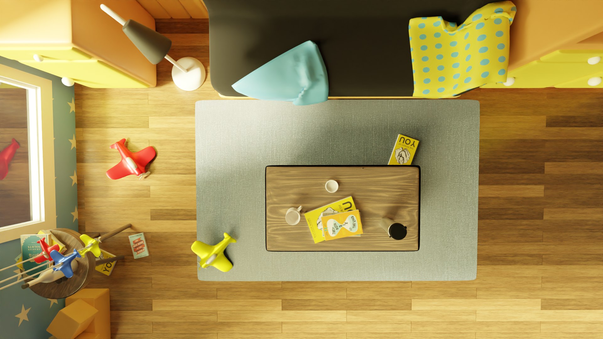 Living Room Disney Pixar Environment Style 3D Model - TurboSquid 1862454