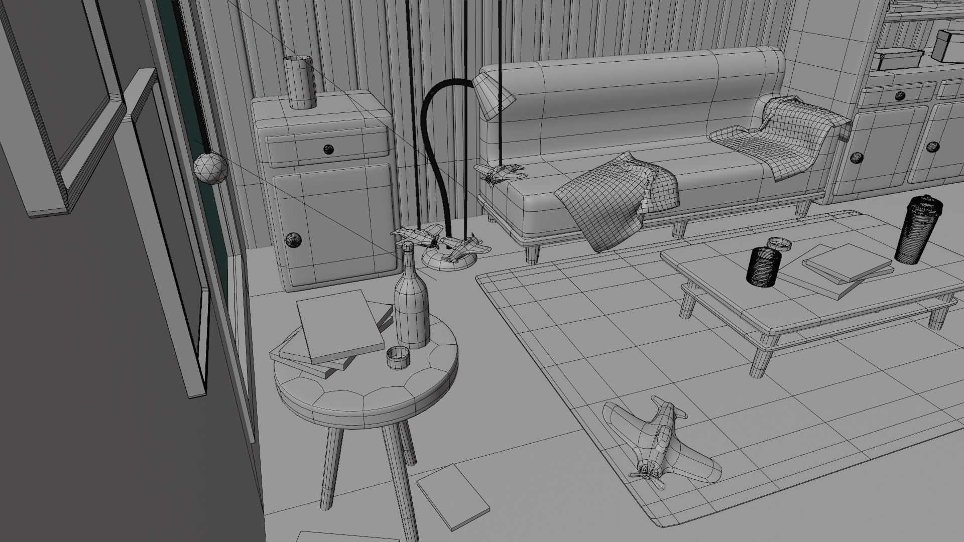 Living Room Disney Pixar Environment Style 3D Model - TurboSquid 1862454