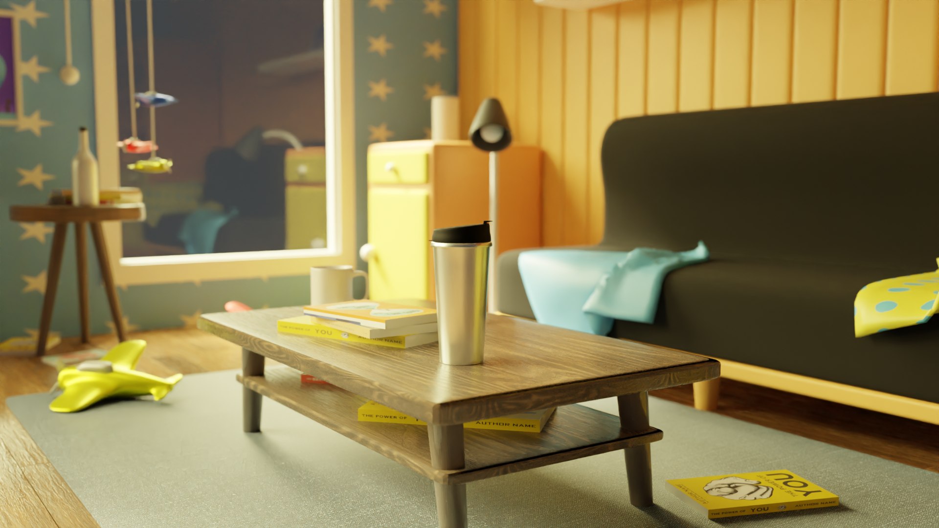 Living Room Disney Pixar Environment Style 3D Model - TurboSquid 1862454