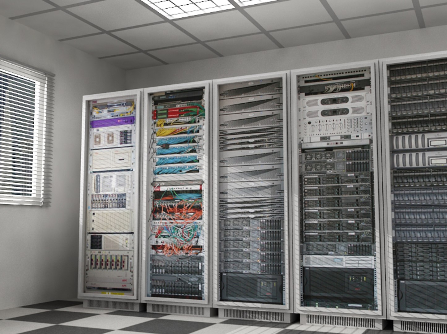 Server Racks 3d Model