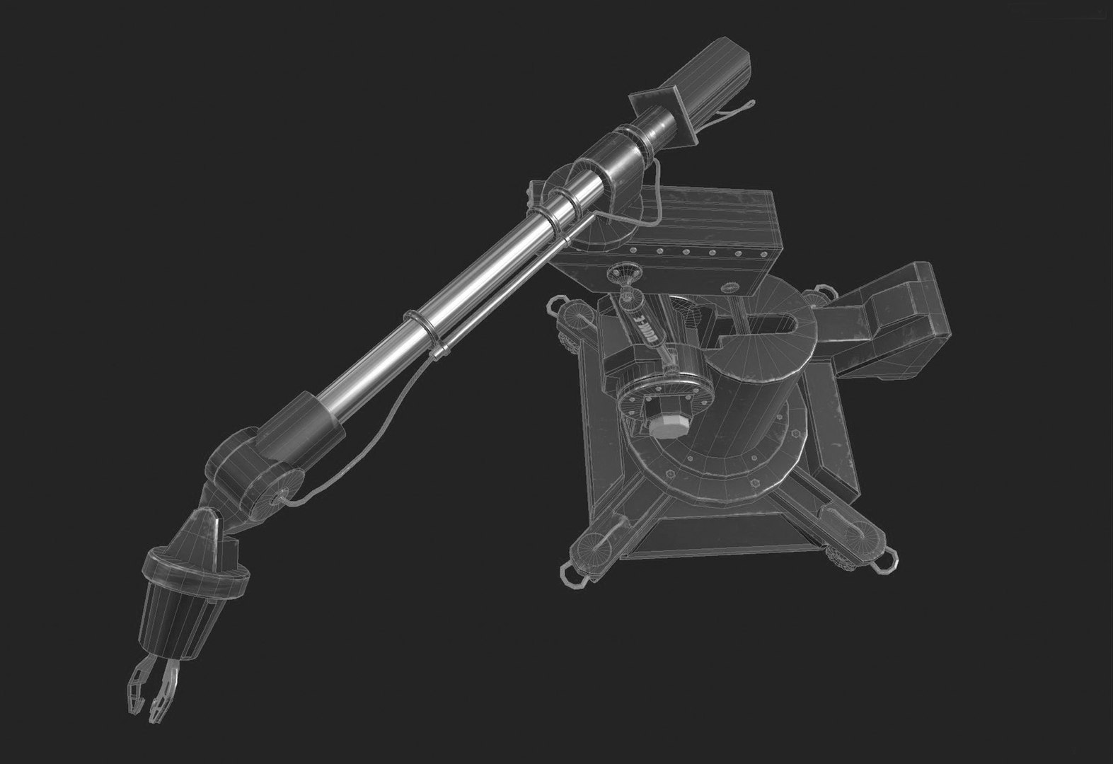 IRON MAN DUM-E ROBOT TONY STARK WITH RIG Low-poly 3D Model 3D Model ...