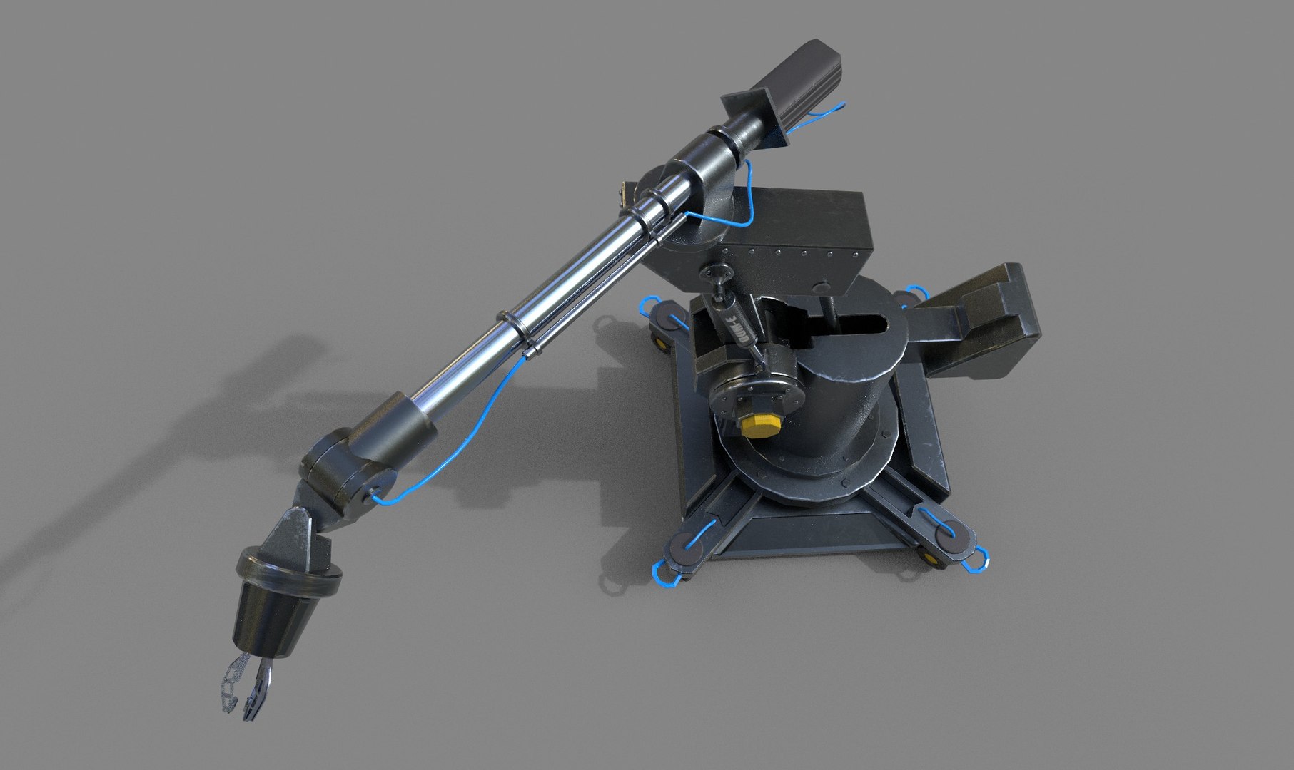 IRON MAN DUM-E ROBOT TONY STARK WITH RIG Low-poly 3D Model 3D Model ...