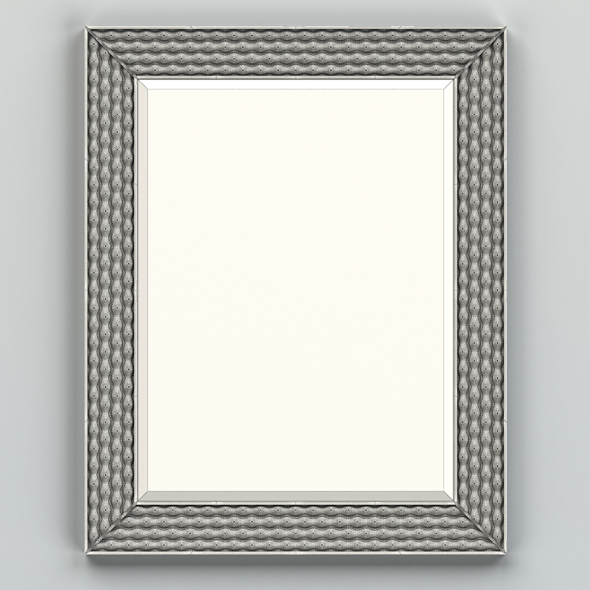 3d model carved rectangle mirror frame