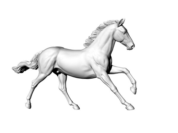 3D model Horse statue printable SPM-001 - TurboSquid 1857504