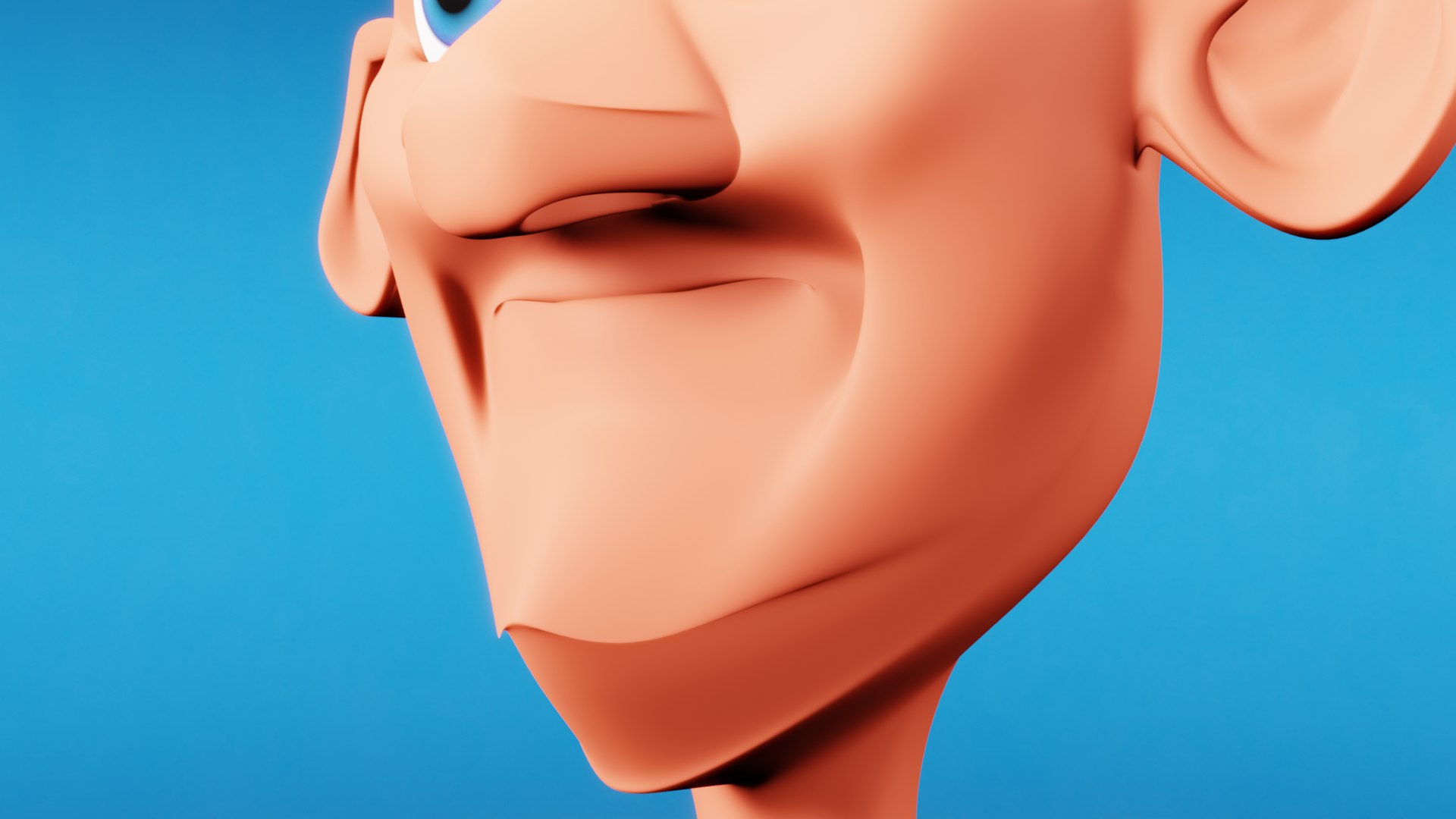Cartoon Head 4 - Low-Poly 3D Model - TurboSquid 1951134