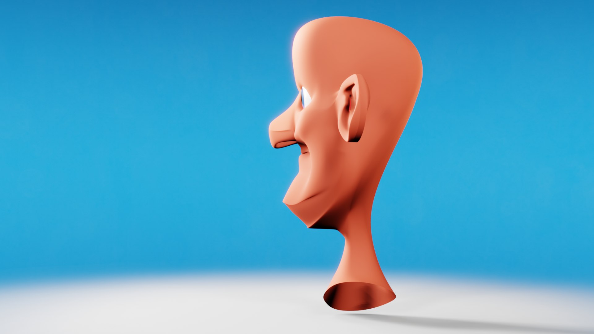 Cartoon Head 4 - Low-Poly 3D Model - TurboSquid 1951134