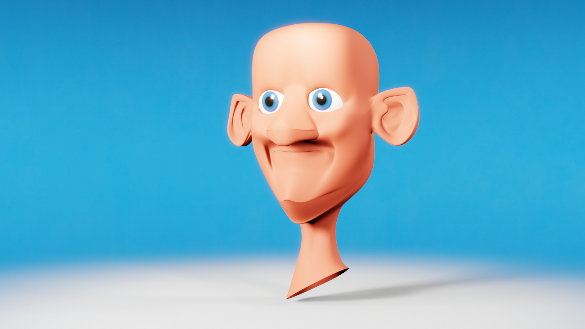 Cartoon Head 4 - Low-Poly 3D Model - TurboSquid 1951134