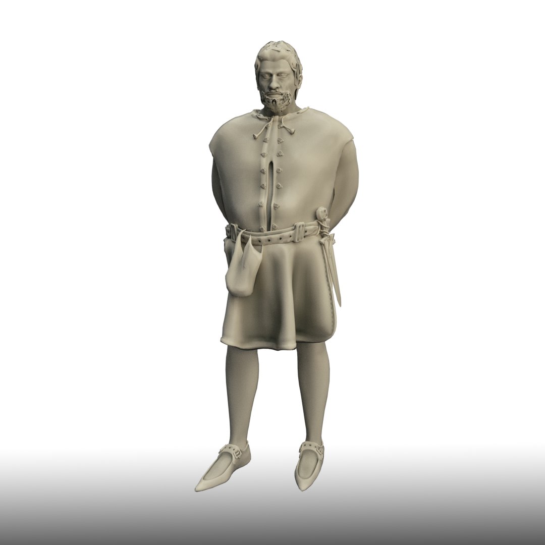 3D Medieval Man - TurboSquid 1155090