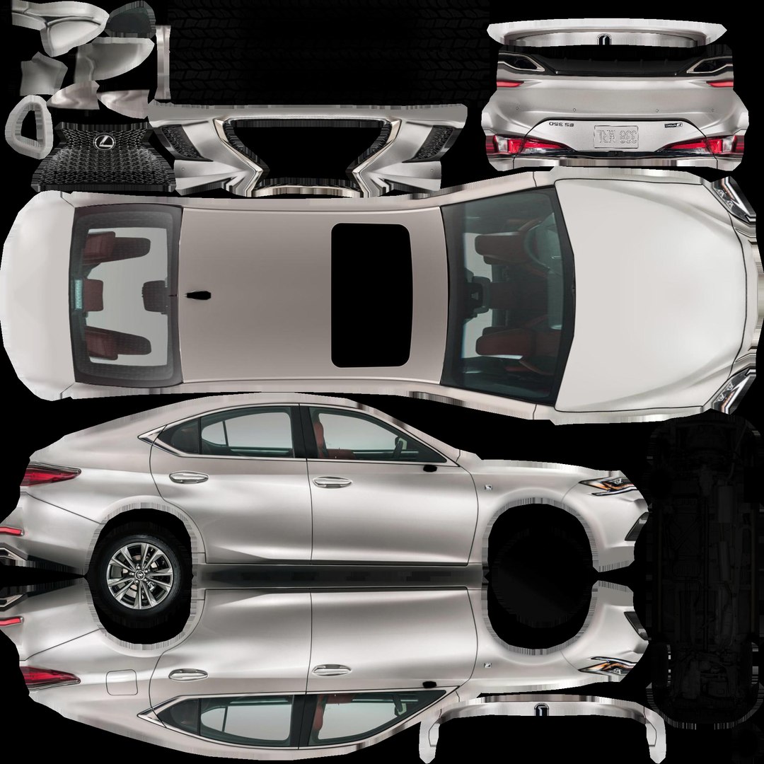 3D lexus es350 2019 sedan model - TurboSquid 1400093