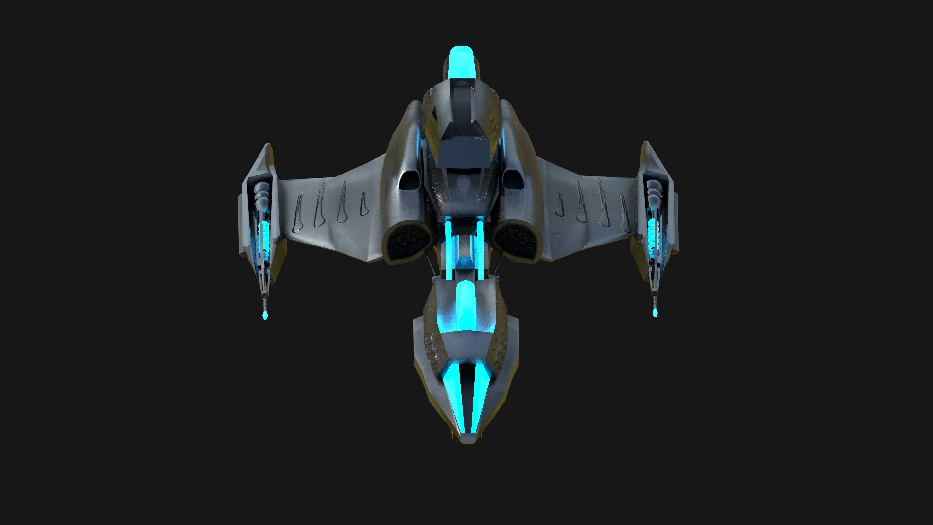 3D alien ship model - TurboSquid 1637479