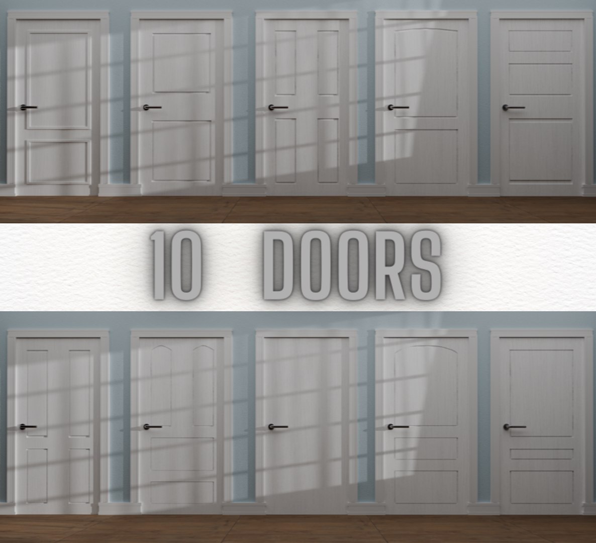3D 10 INTERIOR DOORS Model - TurboSquid 2202613