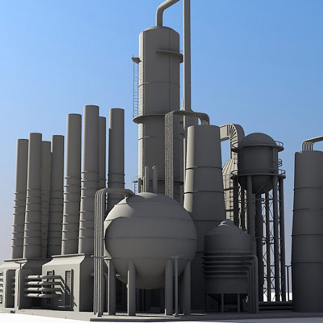 industrial module 3d model
