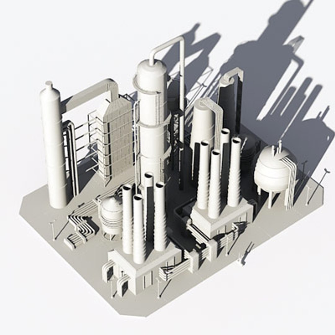 industrial module 3d model