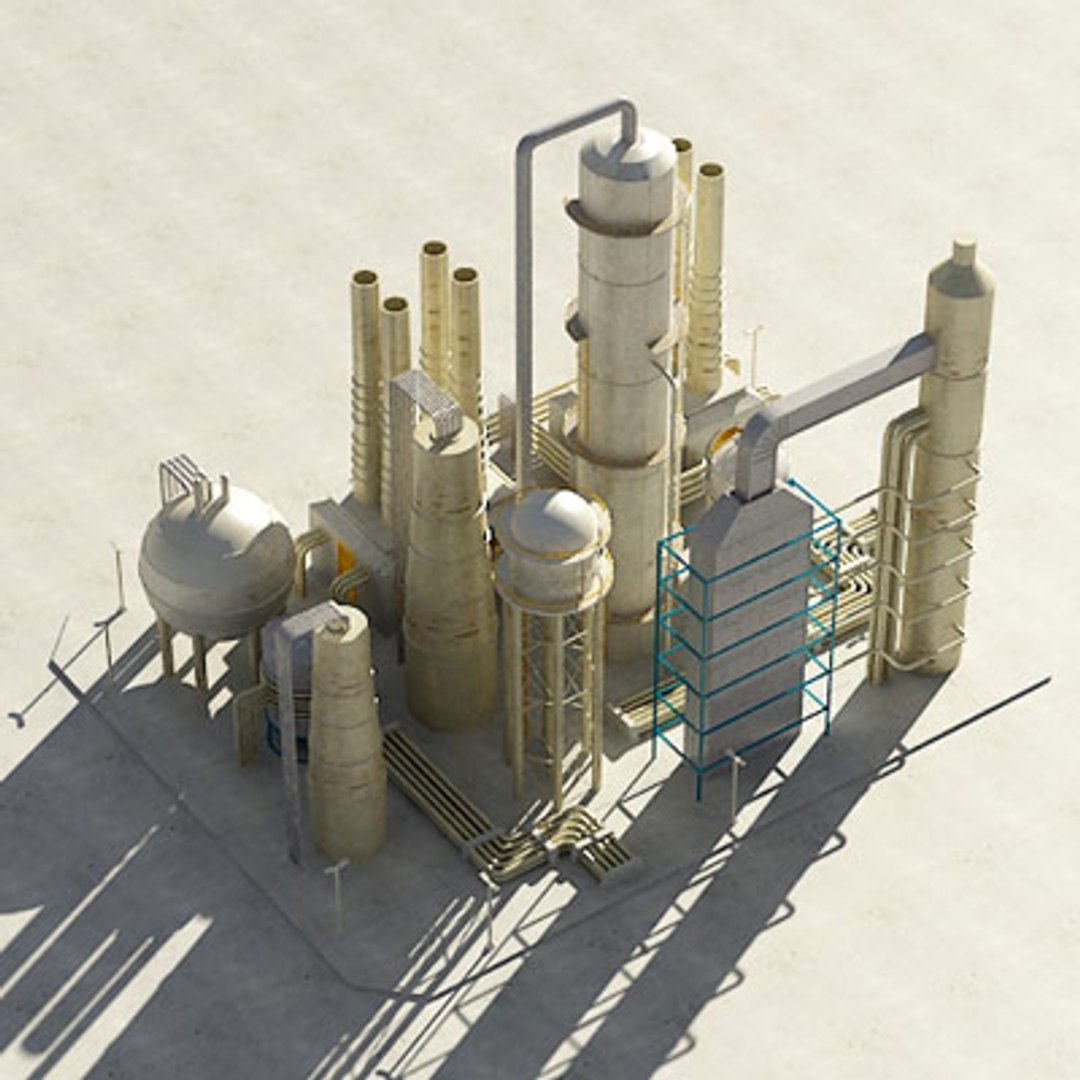 industrial module 3d model