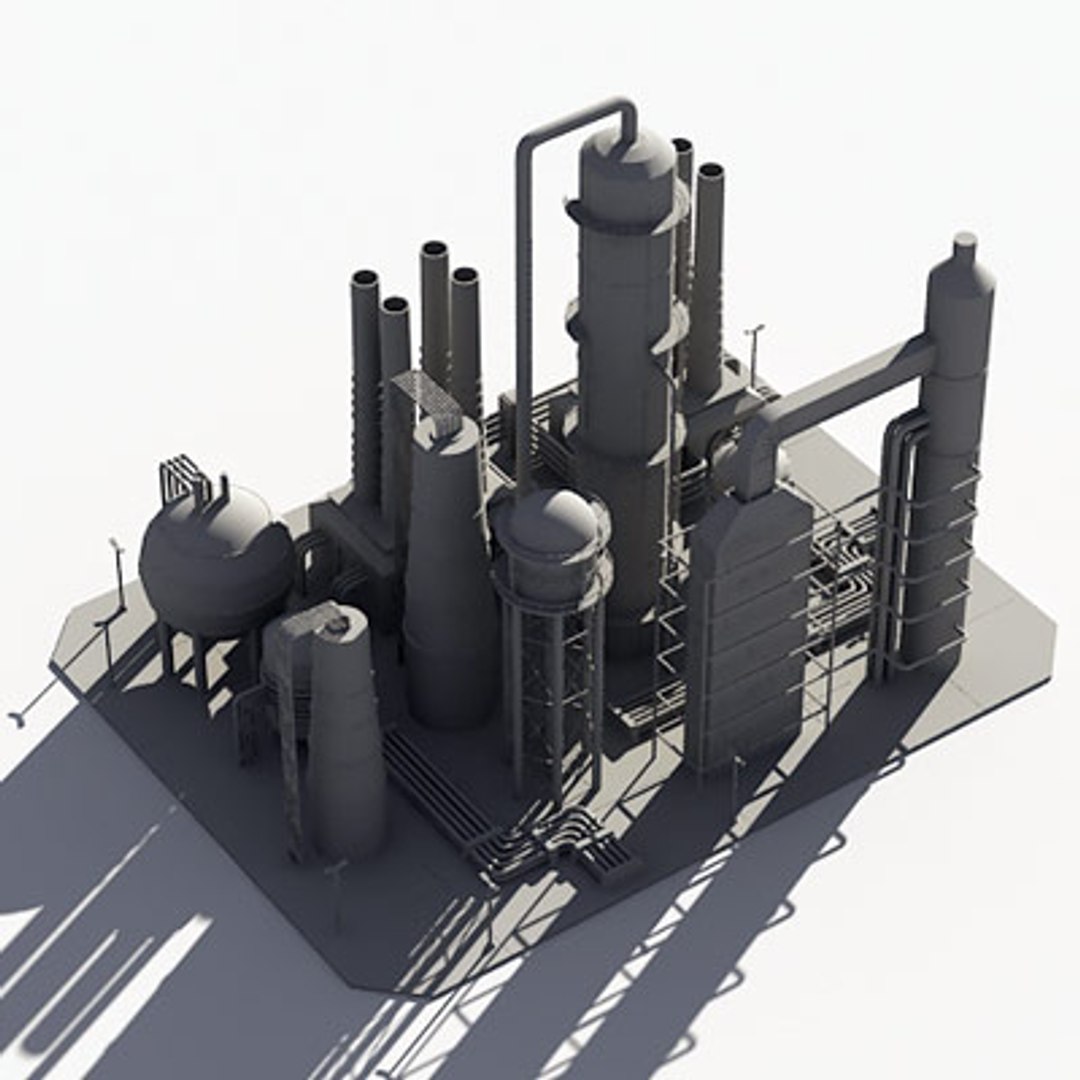 industrial module 3d model