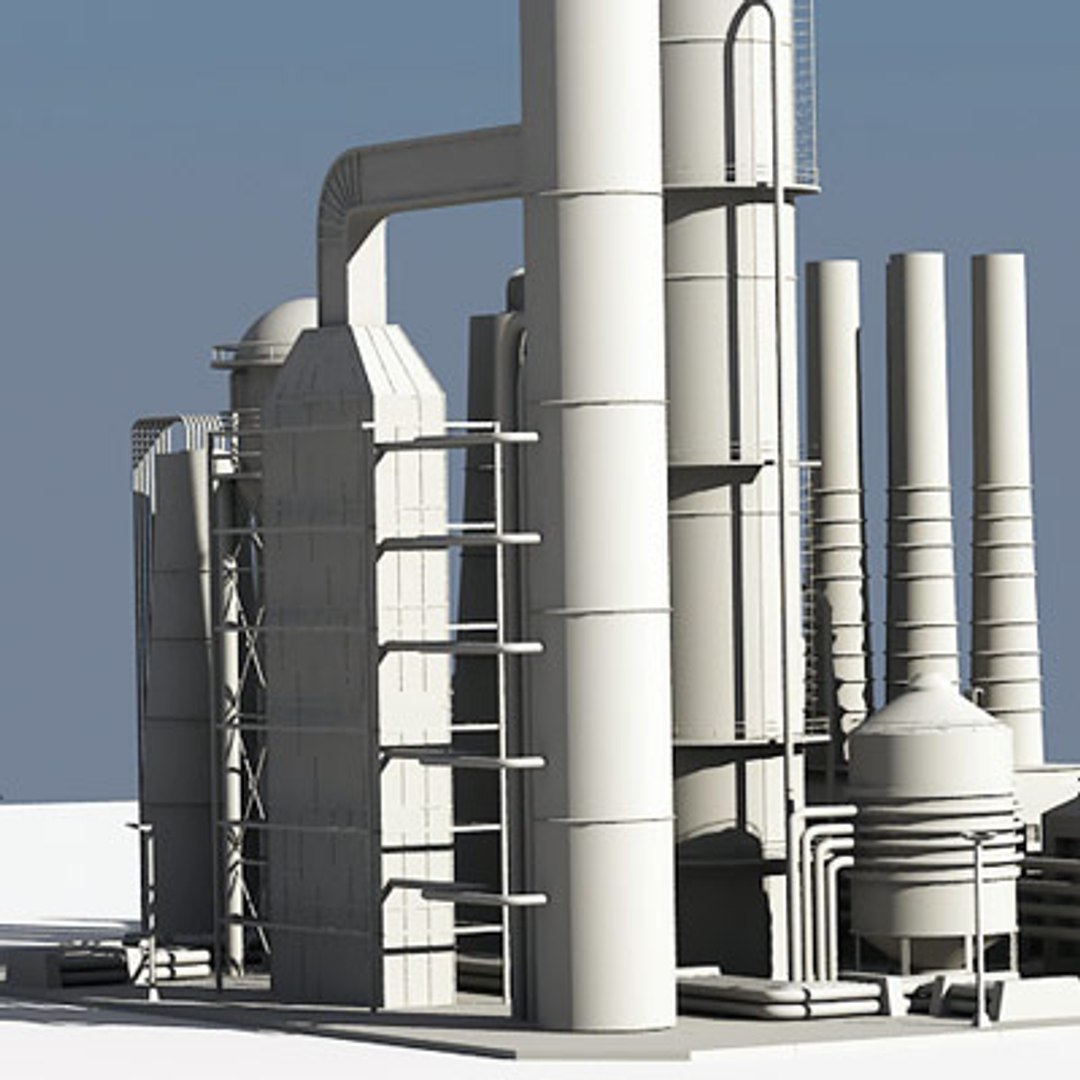 industrial module 3d model