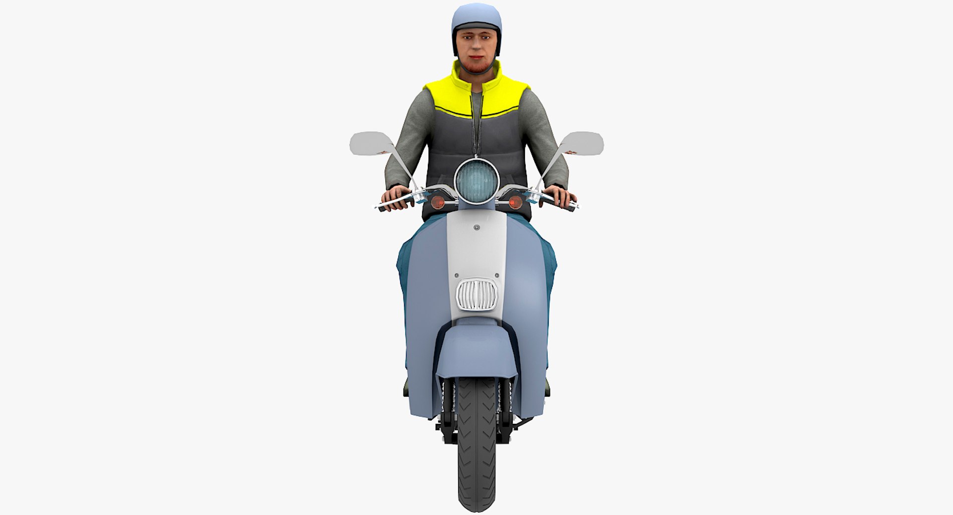 Scooter man 01 3D model - TurboSquid 1233063