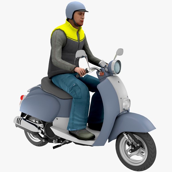 Scooter man 01 3D model - TurboSquid 1233063