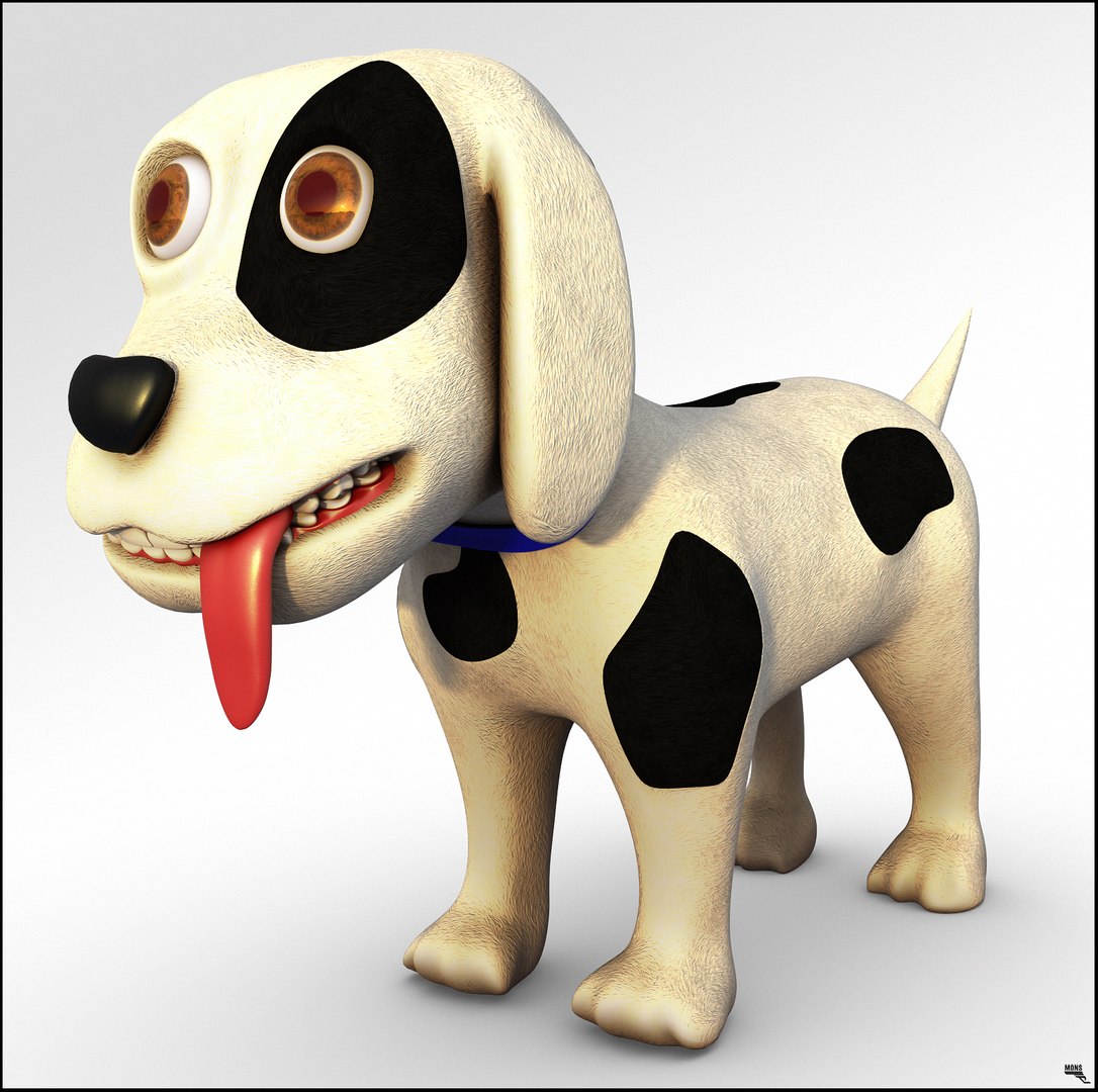 3D Model Dog Cartoon Toon - TurboSquid 1170801