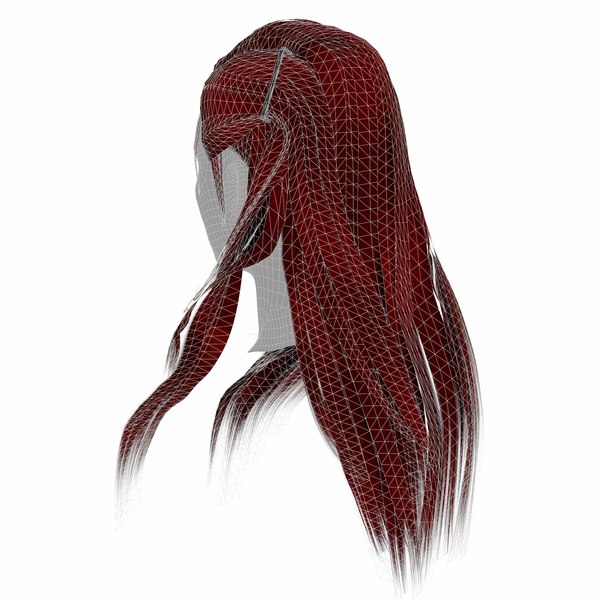 3D hair classic hairstyles low-poly - TurboSquid 1568242
