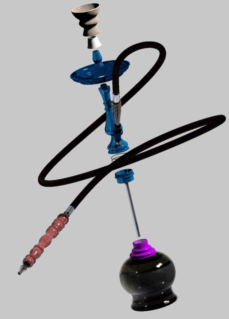 3d 3ds Shisha Ottoman Style